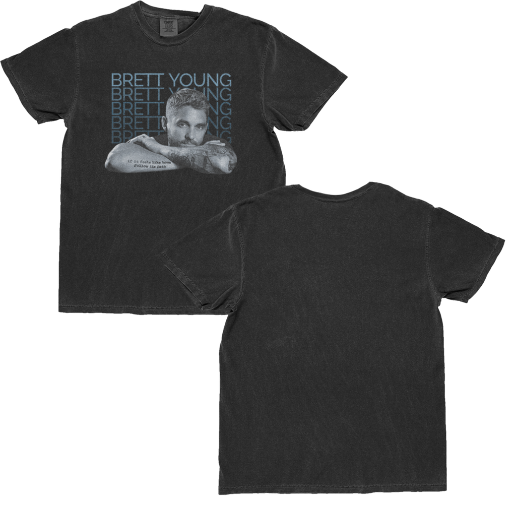 2025 Brett Young Face Tee – Brett Young Official Merchandise