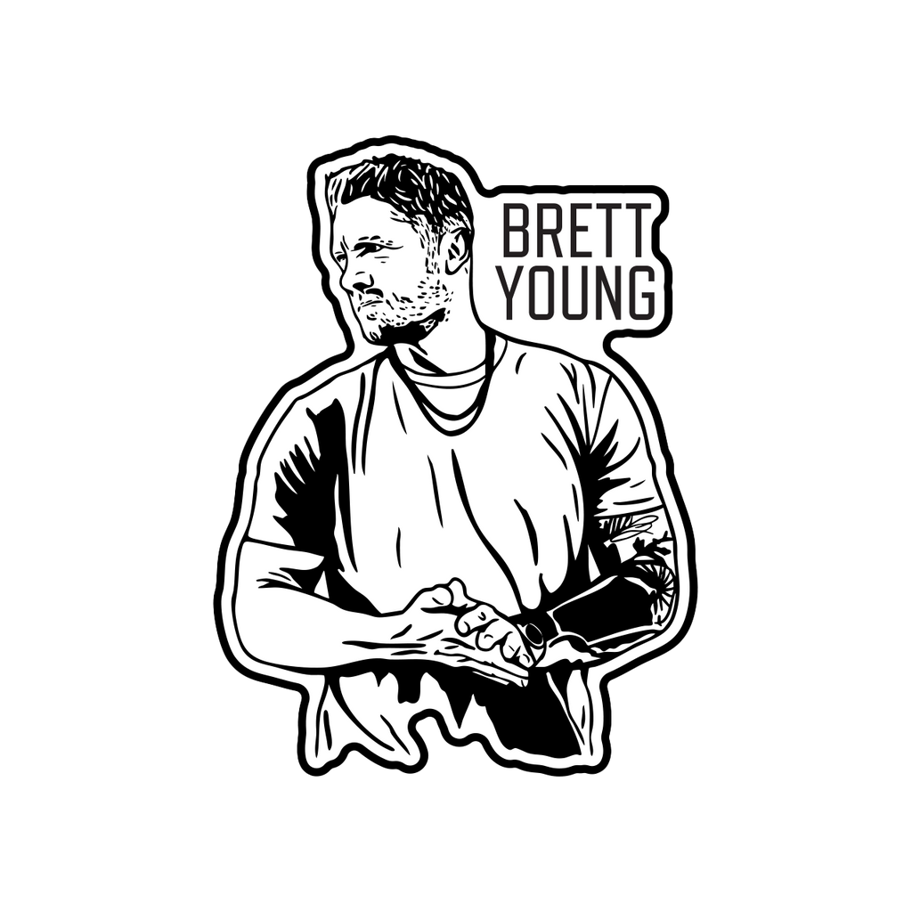 2025 Brett Young Face Sticker – Brett Young Official Merchandise