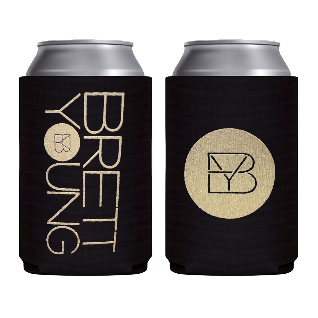 Brett Young Black Can Koozie – Brett Young Official Merchandise