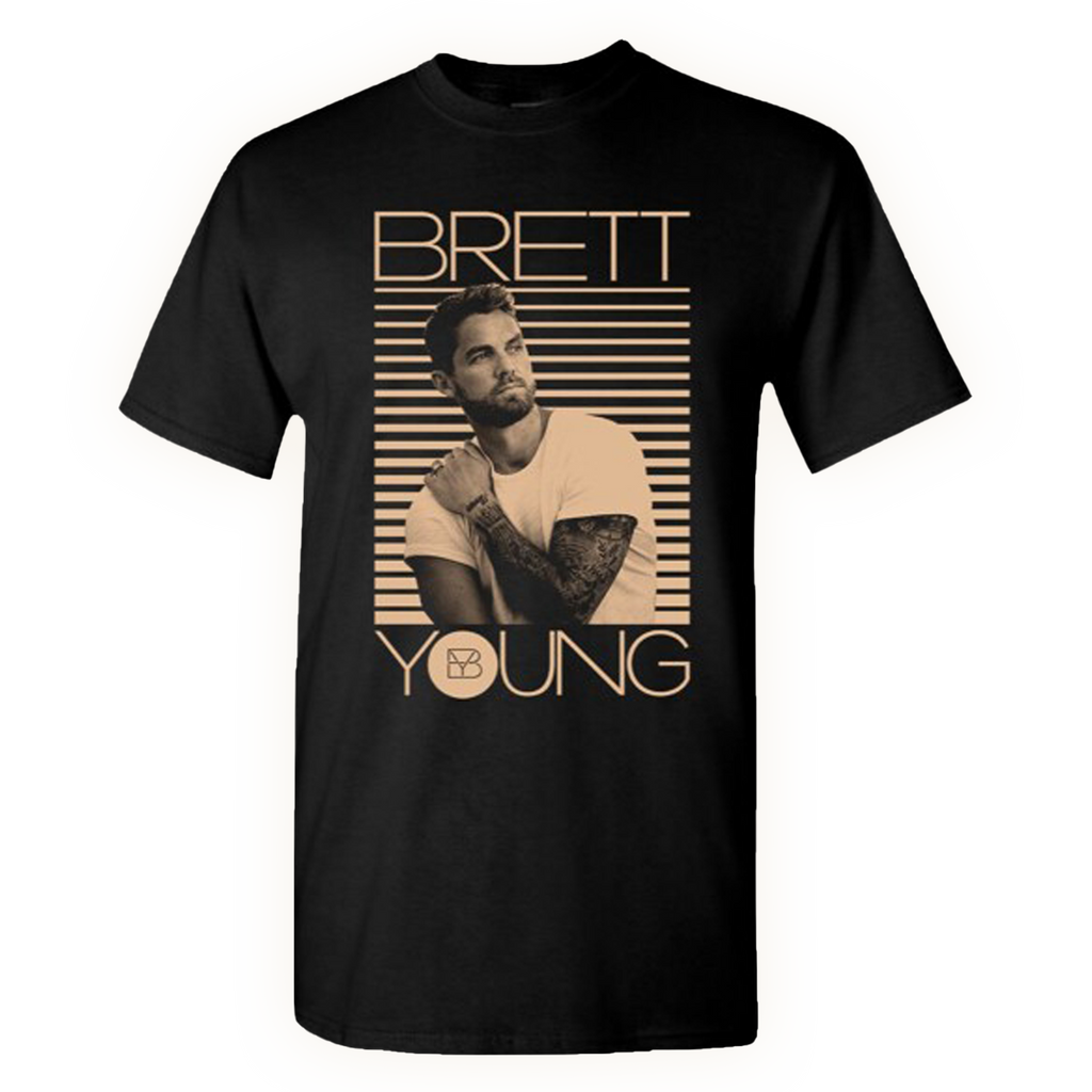 Brett Young Black Photo T-Shirt – Brett Young Official Merchandise