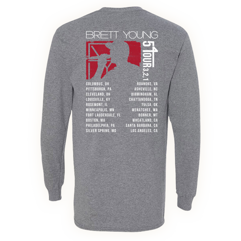 2023 Brett Young Tour Longsleeve – Brett Young Official Merchandise